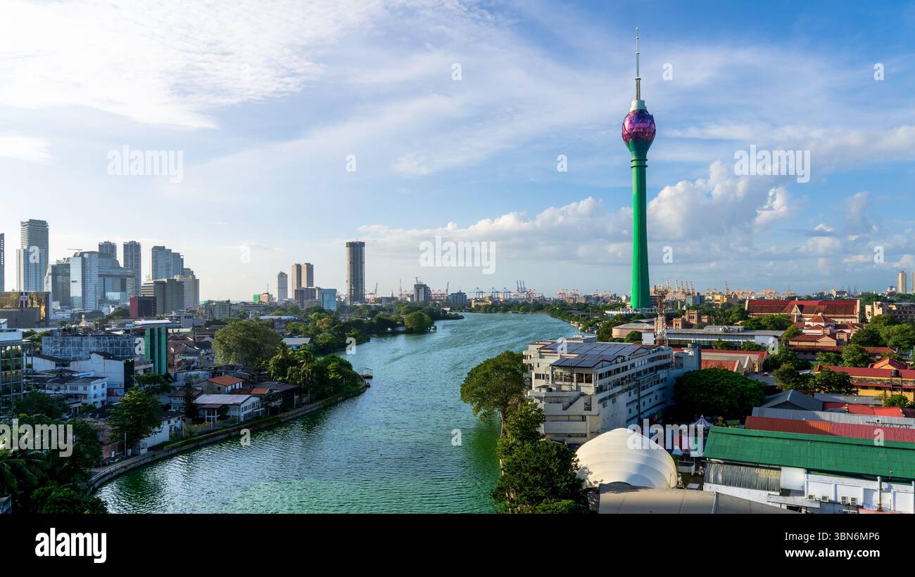 Colombo, Sri Lanka—January 18, 2025: The iconic Lotus Tower, a striking ...