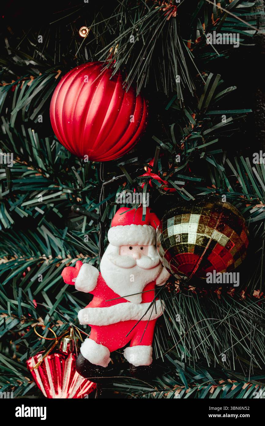 Festive background christmas decorations santa hi-res stock photography ...
