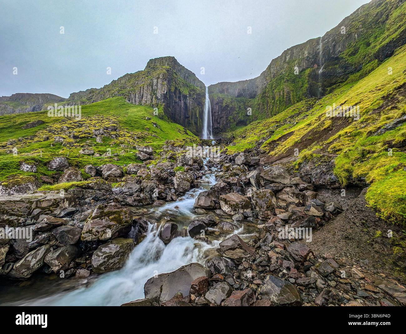 Aerial drone shots of Grundarfoss Waterfall, on Snaefellness peninsula ...