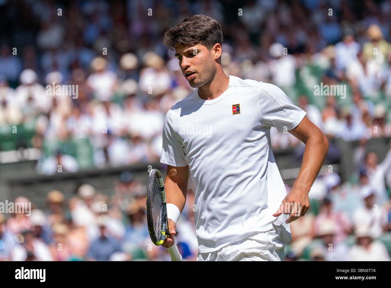 LONDON, ENGLAND - JUNE 30: Carlos Alcaraz of Spain during Wimbledon ...