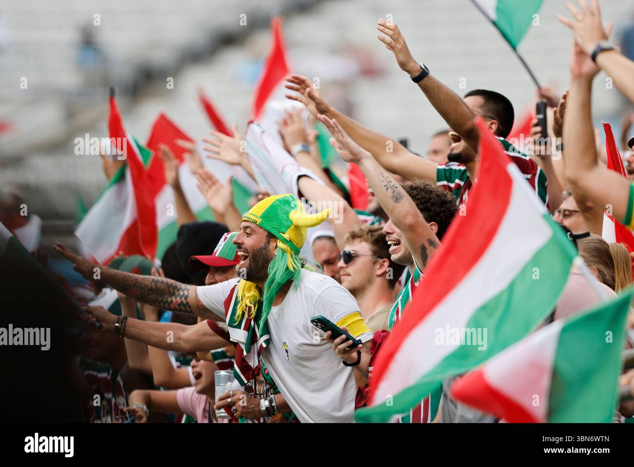 Fluminense fans celebrate after the Club World Cup round of 16 soccer ...