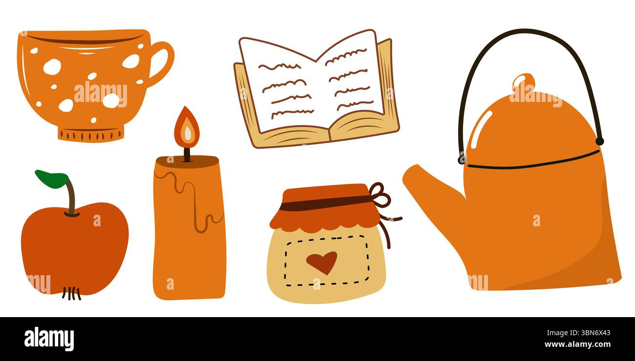 Autumn jam jar Stock Vector Images - Alamy