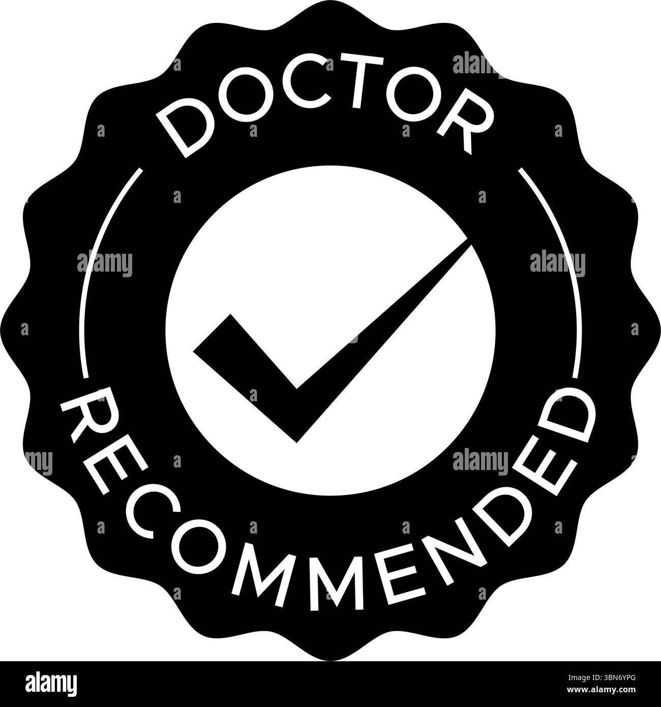 Doctor Recommended vector badge Stock Vector Image & Art - Alamy