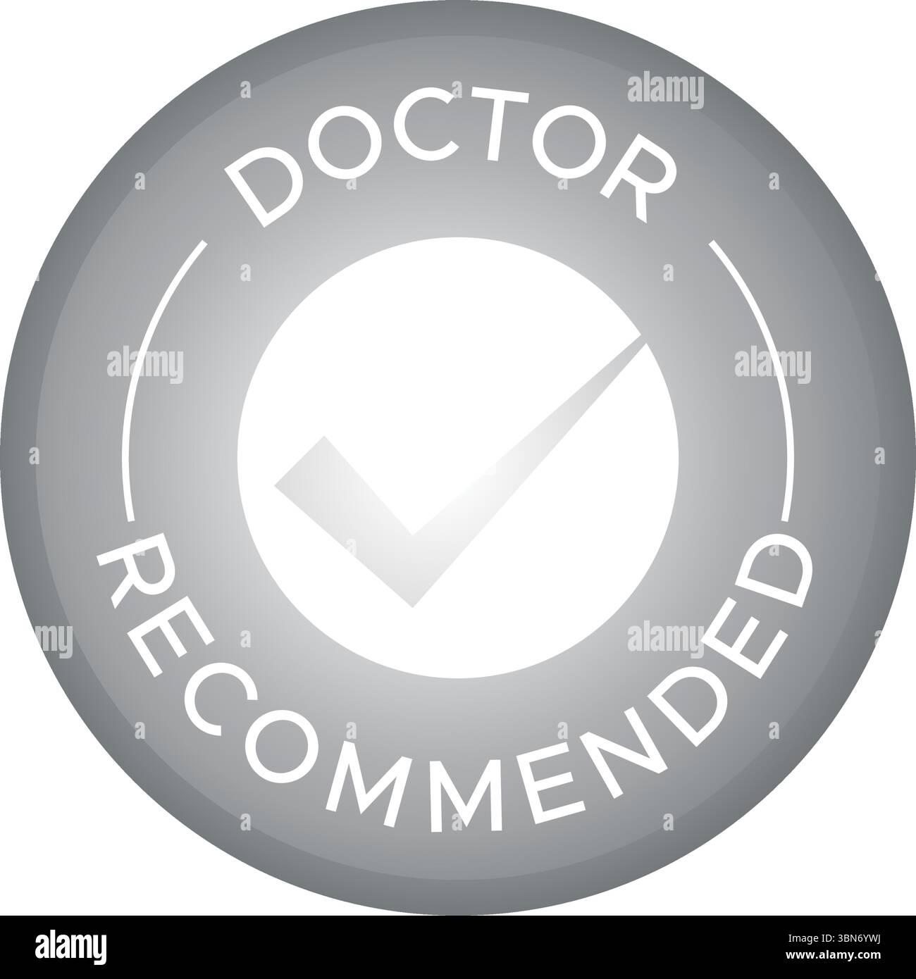 Doctor Recommended vector badge Stock Vector Image & Art - Alamy