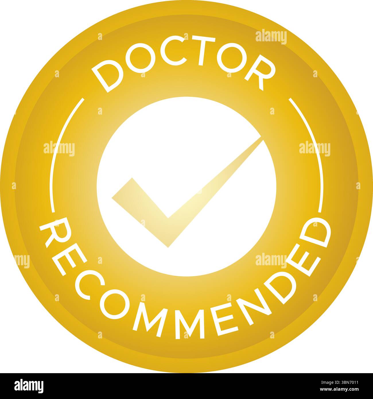 Doctor Recommended vector badge Stock Vector Image & Art - Alamy