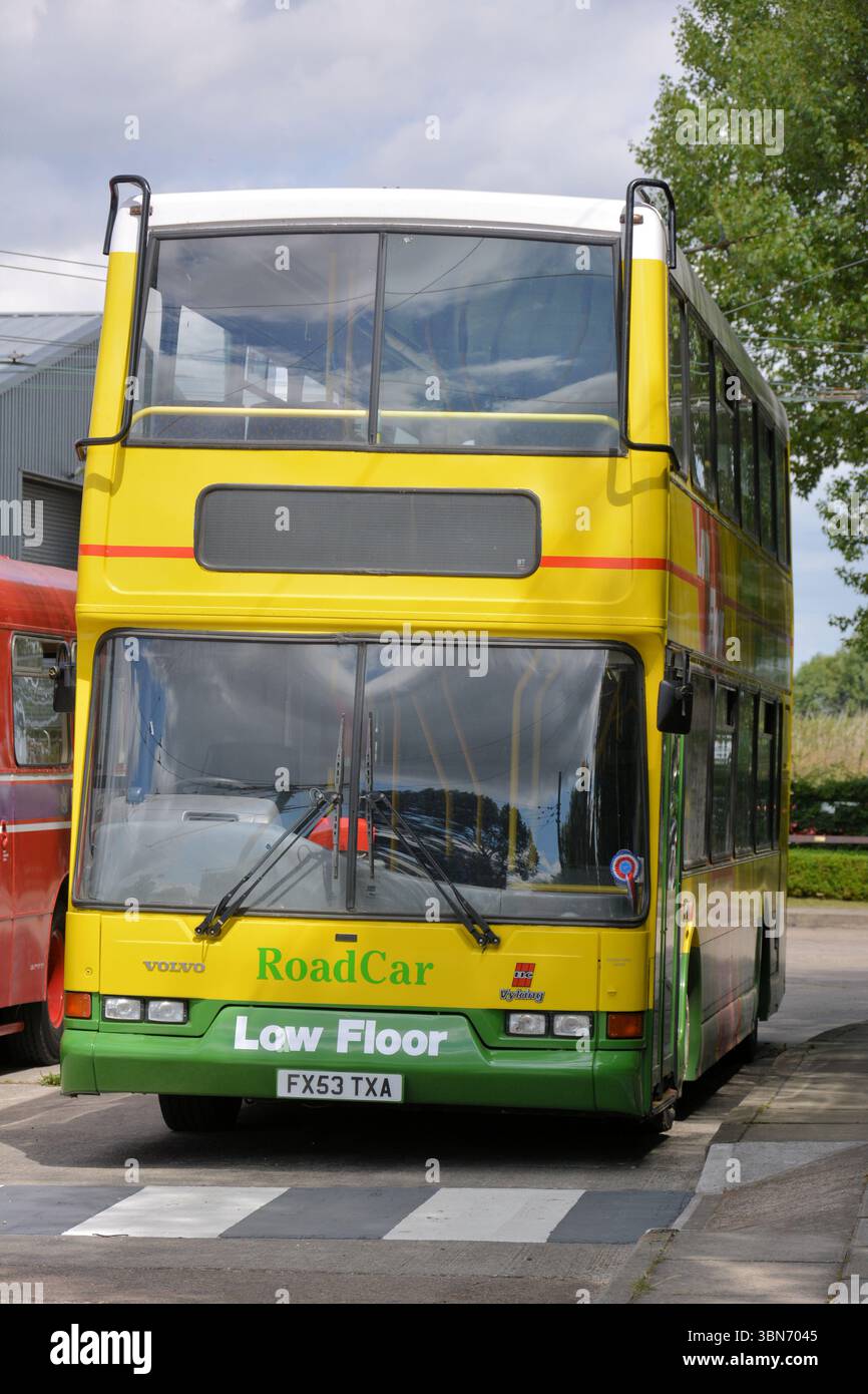 Volvo B7TL double decker bus in Road Car livery at the Sandtoft ...