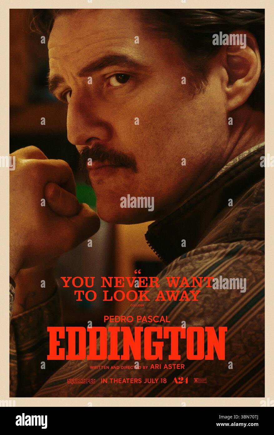 EDDINGTON, US character poster, Pedro Pascal, 2025. © A24 / Courtesy ...