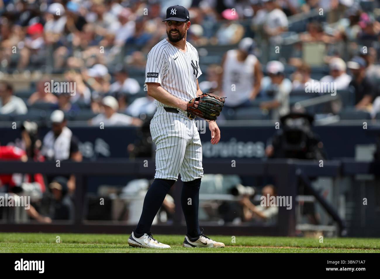 BRONX, NY - JUNE 19: New York Yankees pitcher Carlos Rodón (55) looks ...
