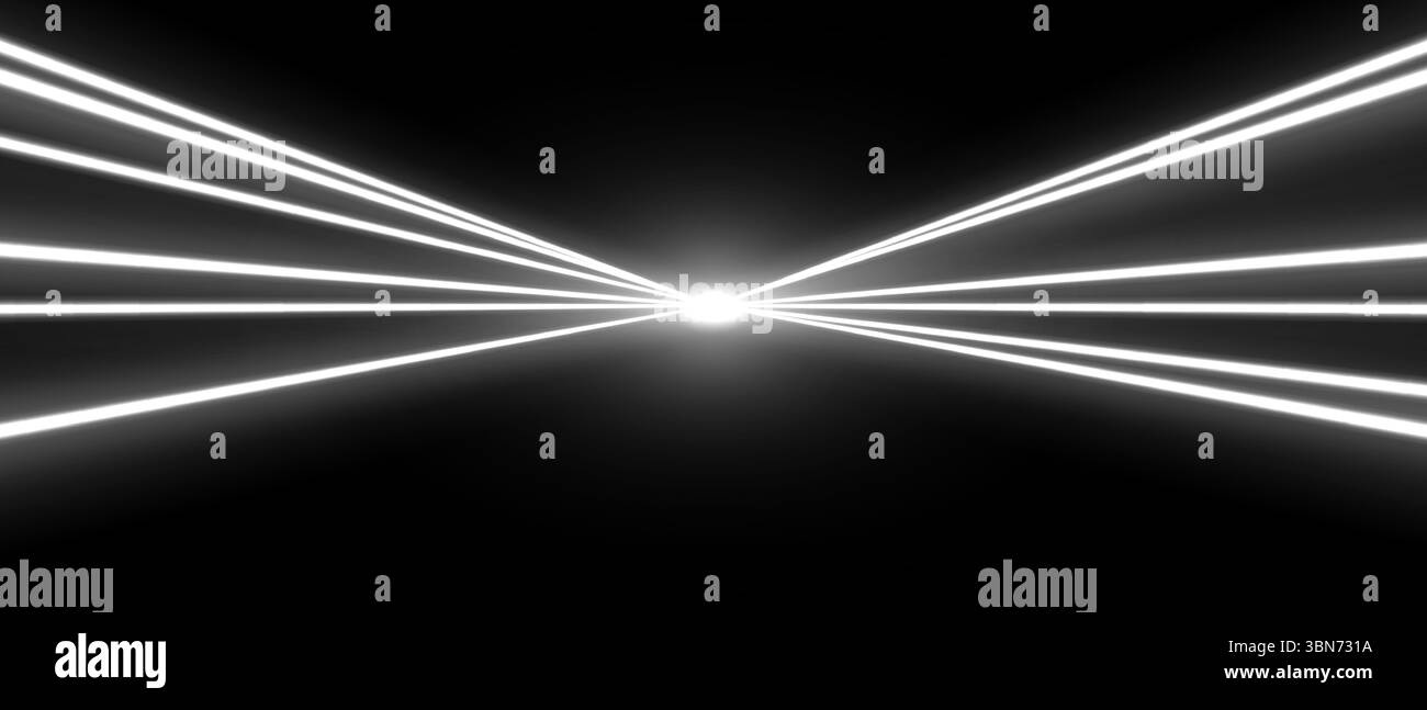 Laser rays or beams, glowing neon lines, bright futuristic background ...