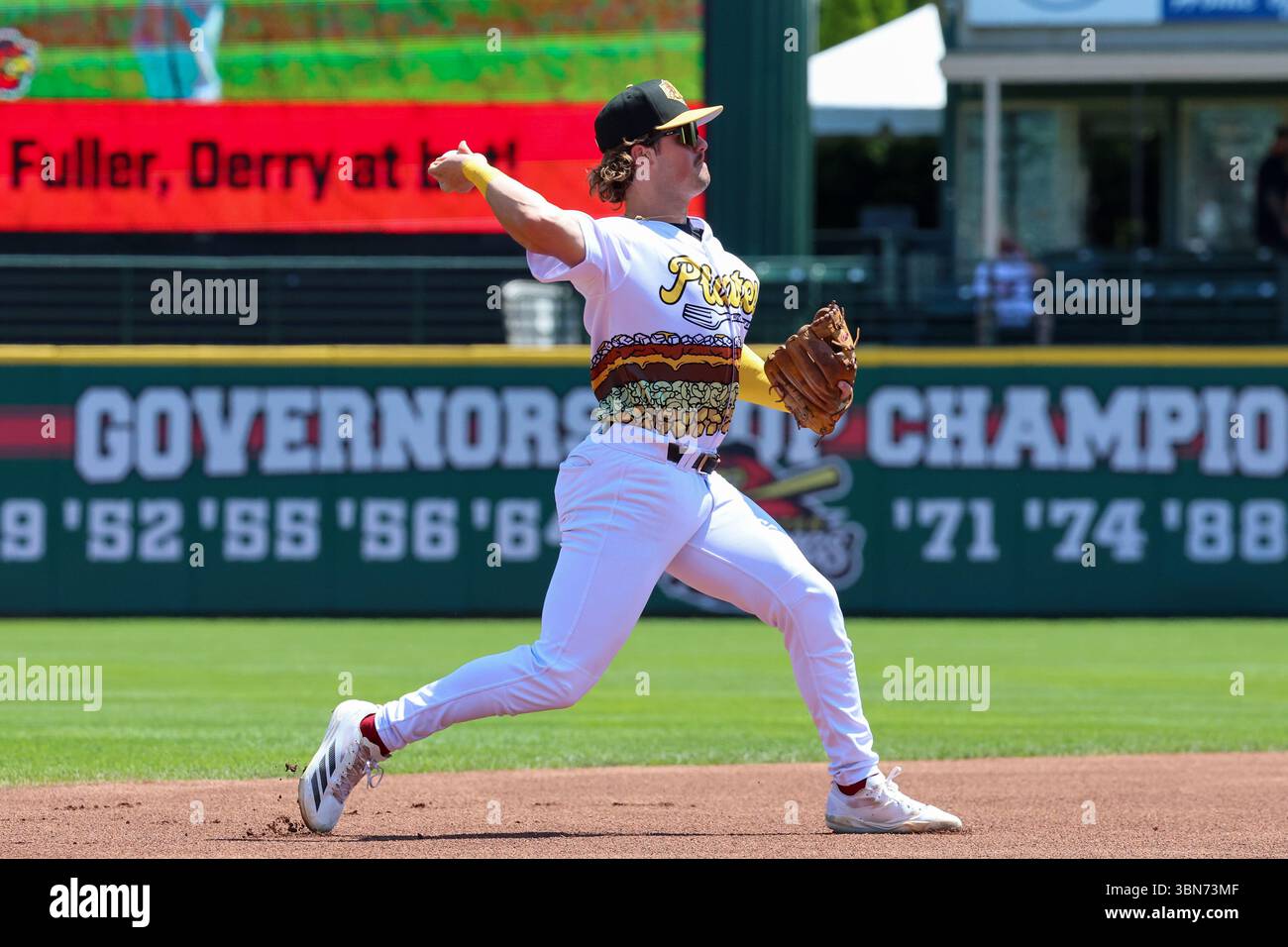 June 29th, 2025: Rochester Red Wings infielder Jackson Cluff (5) makes ...