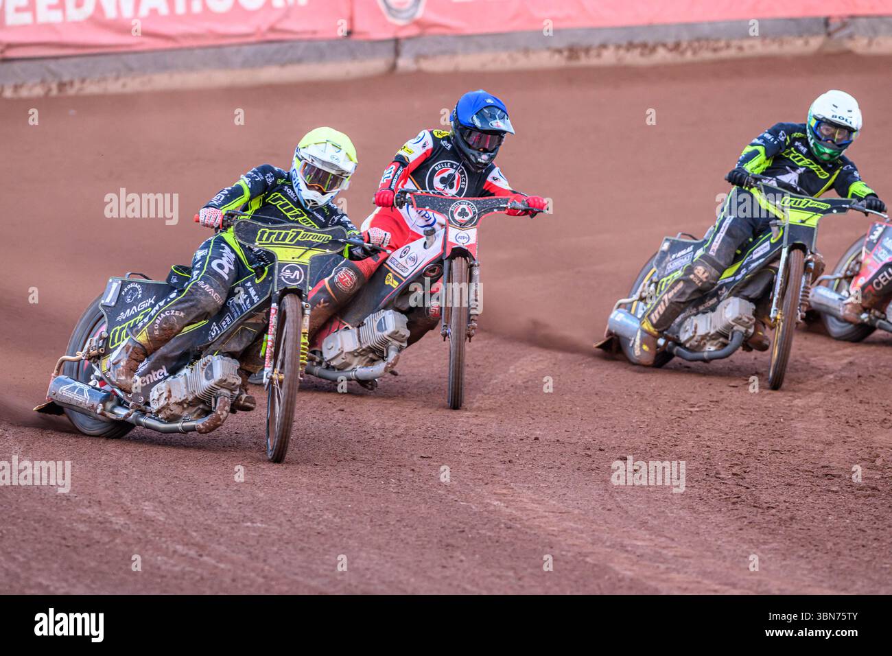 Ipswich Witches' Emil Saifutdinov in Yellow leading Belle Vue Aces ...