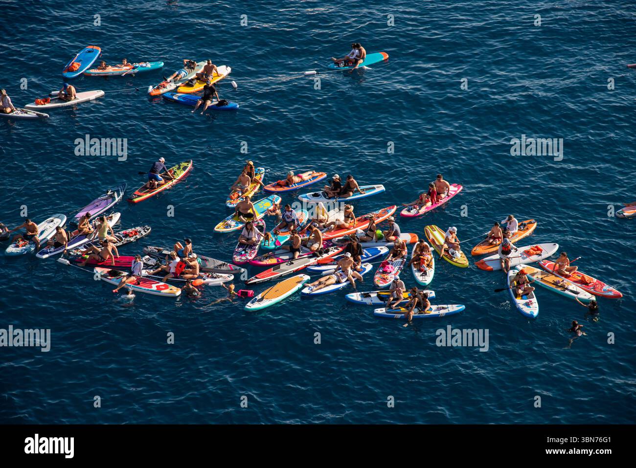 Antalya Red Bull Cliff Diving World Series sunset. 24.08.2024 Stock ...