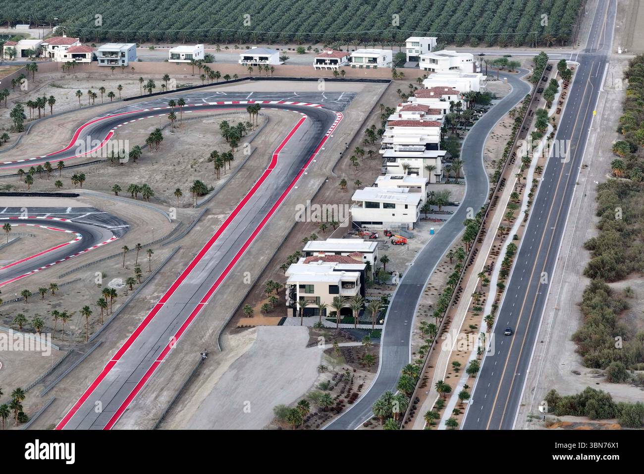 An aerial view of the Thermal Club Indycar Race Course, Sunday, May 11 ...