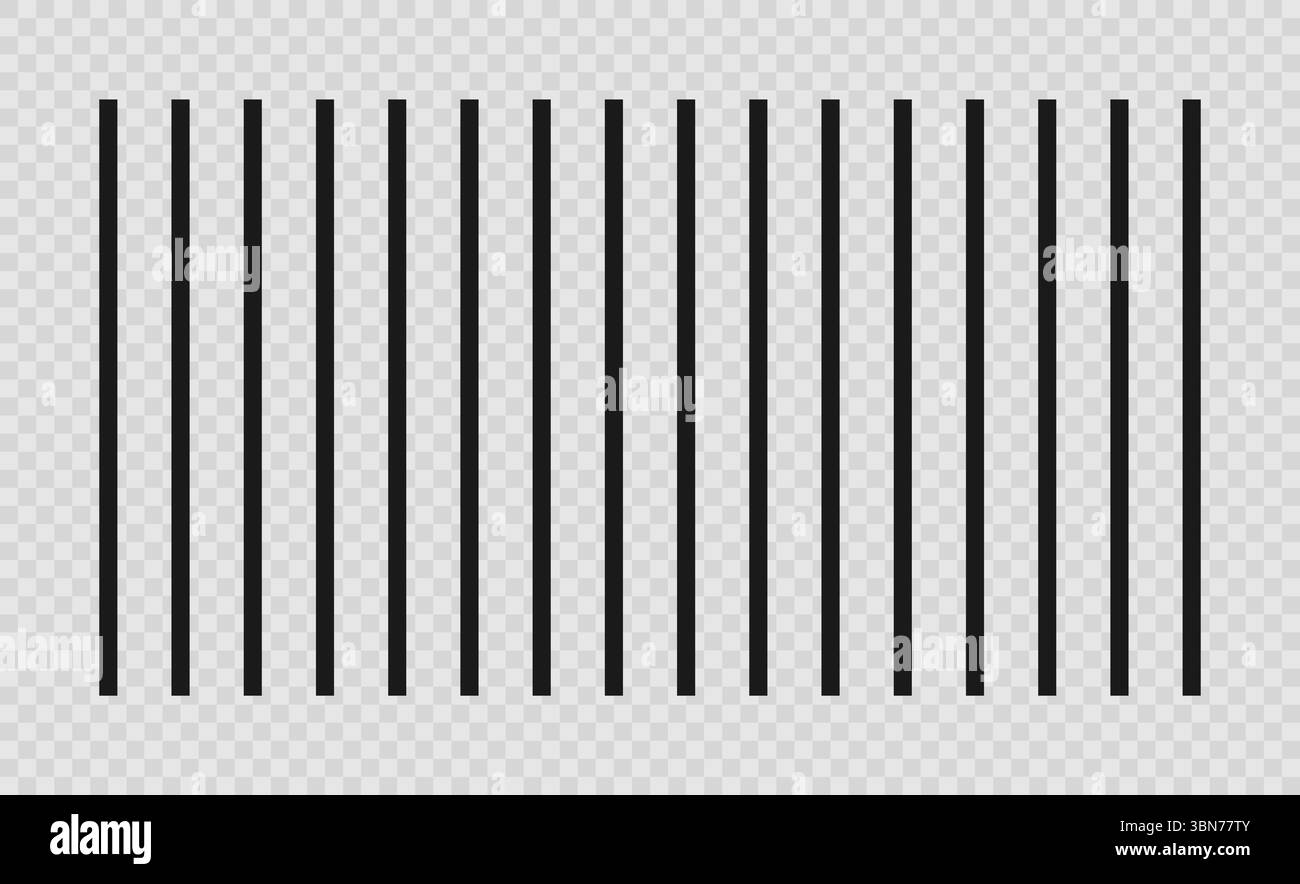 multiple thin vertical black lines on transparent background Stock ...