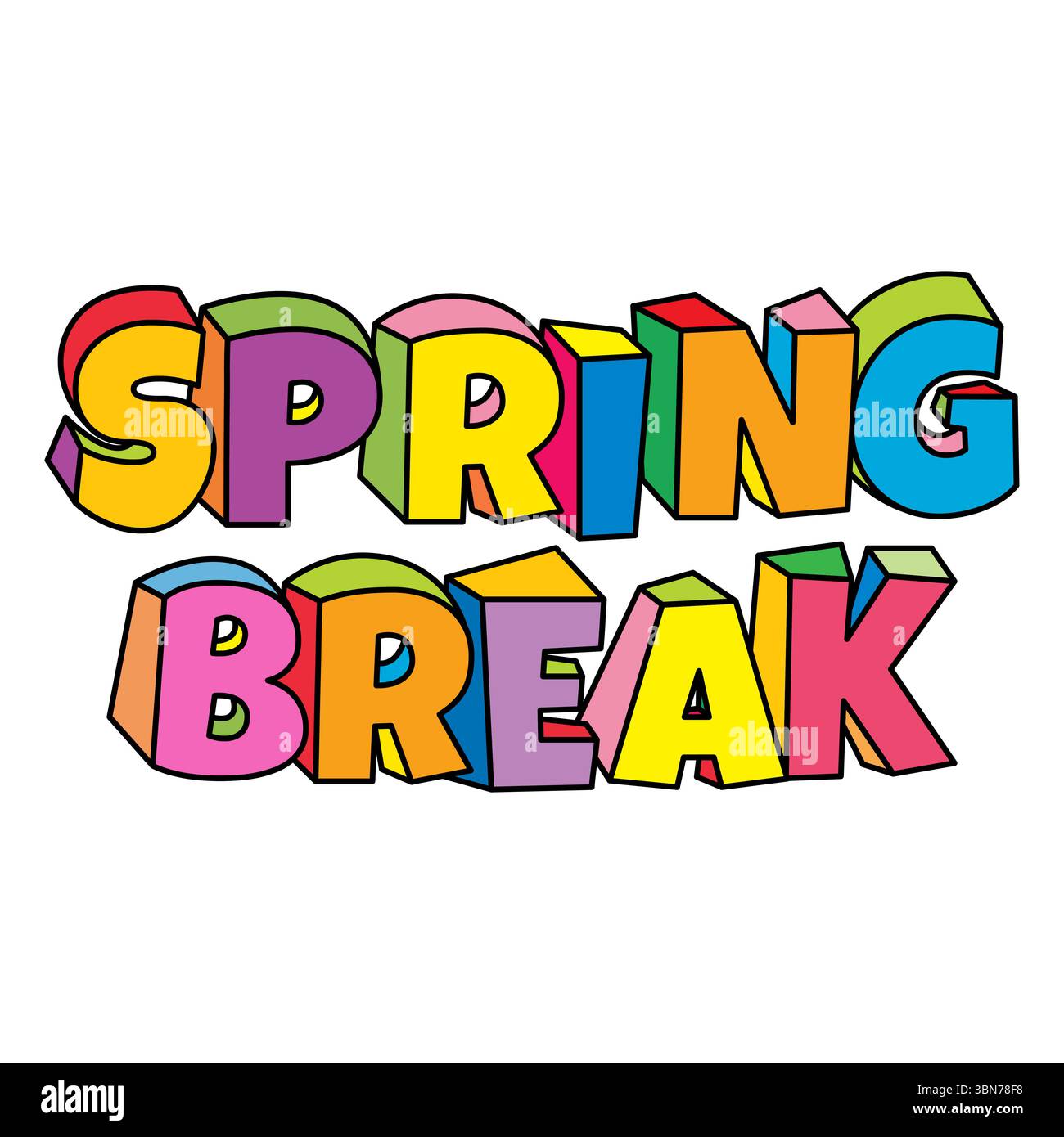 Spring break is here Cut Out Stock Images & Pictures - Alamy