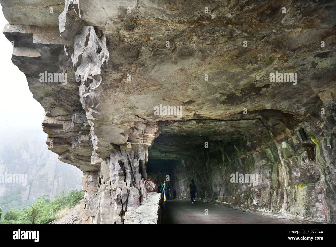 XINXIANG, CHINA - JUNE 28, 2025 - The Guoliang Cliffside Road, one of the world's top ten most ...