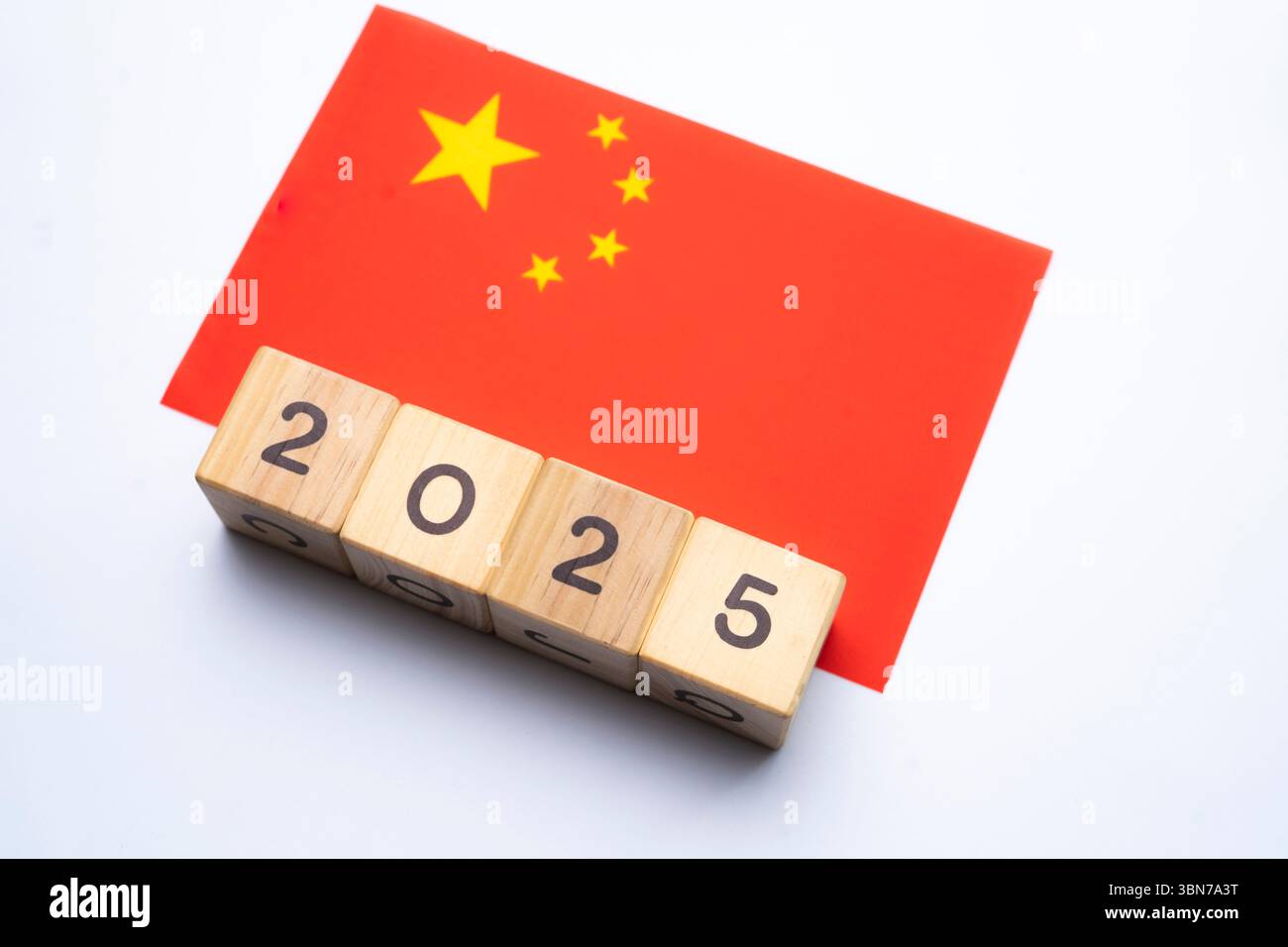 2025, China, China flag with date block, Concept, Important events for ...