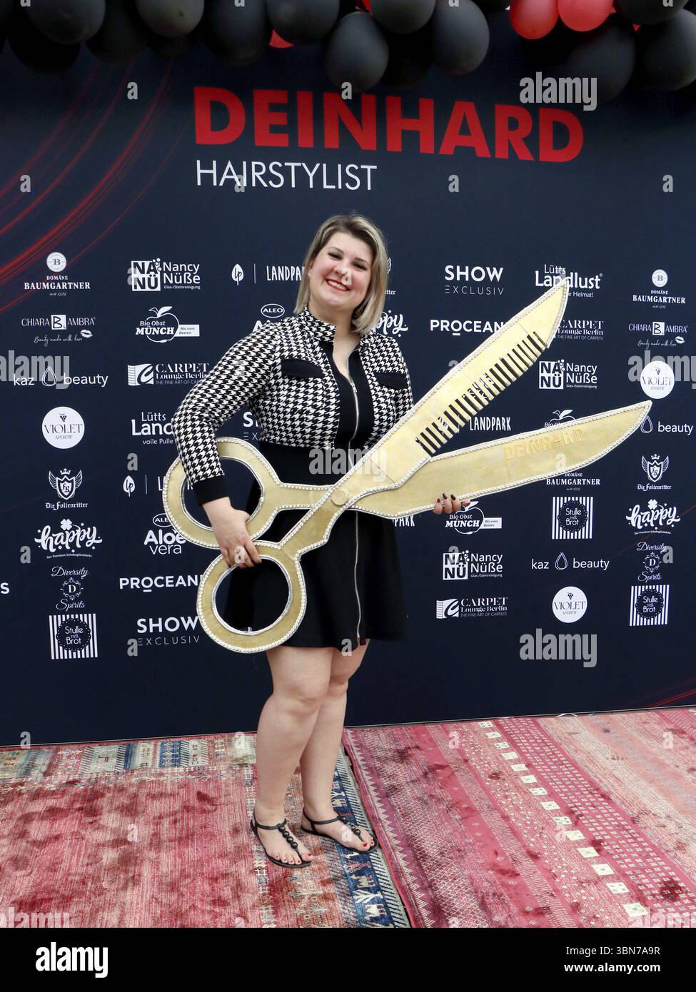 Janine Becker (owner) at the VIP opening of the new Deinhard Salon Am ...