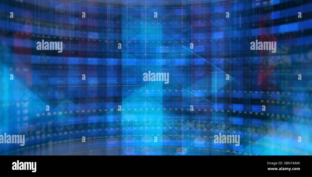 System Integration Technology Futuristic Platform Concept Art Stock ...