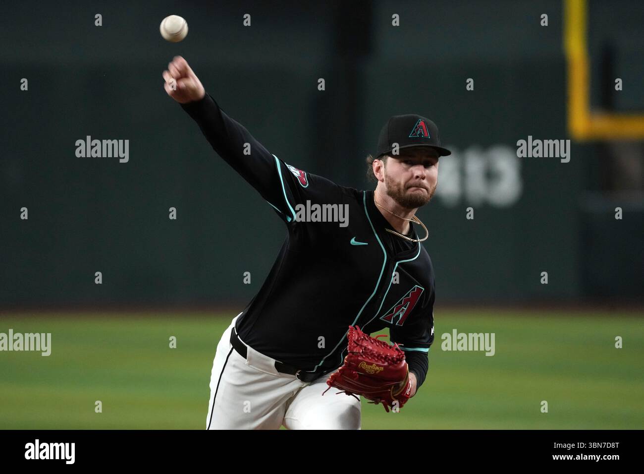 Arizona Diamondbacks pitcher Ryne Nelson (19) throws against the San ...