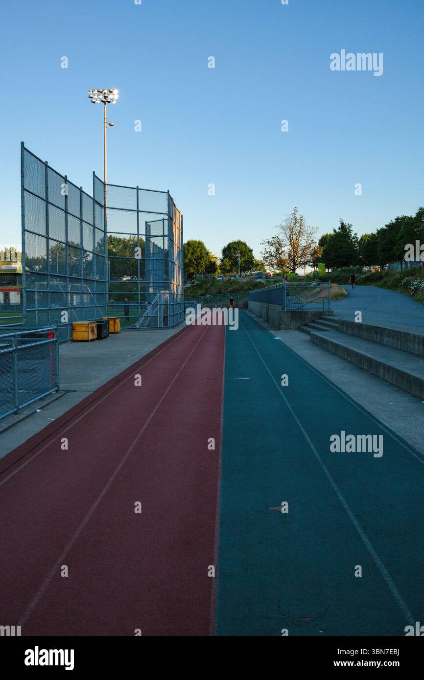 The oval track at Empire Field at Hastings Park in East Vancouver, BC ...