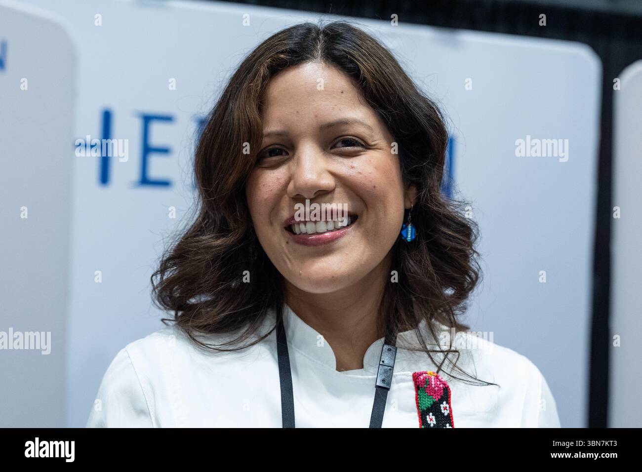 New York, USA. 30th June, 2025. Mexican chef Dora Ramirez presents her ...
