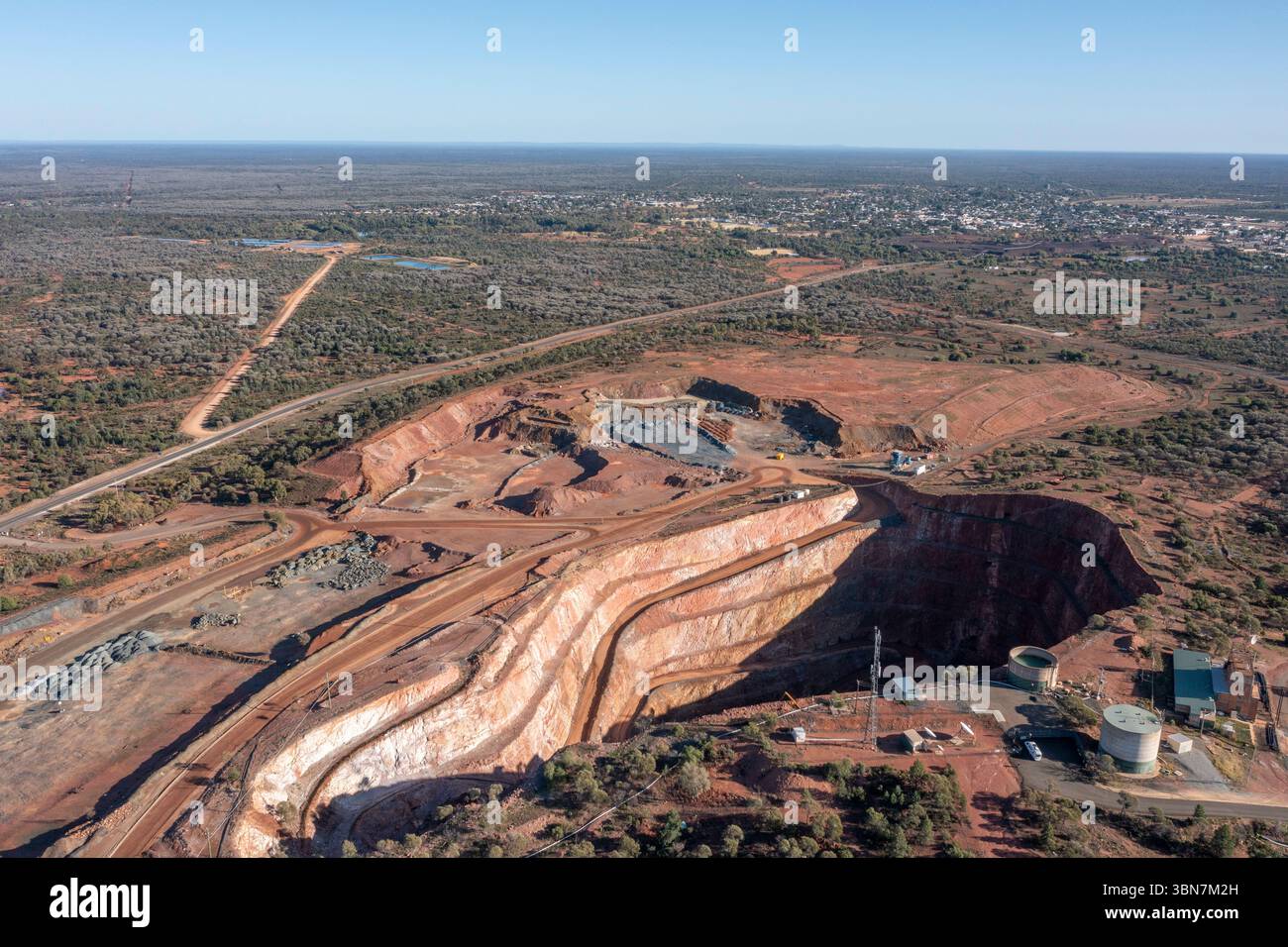 Copper and zink mine at Cobar in western New South Wales, Australia ...