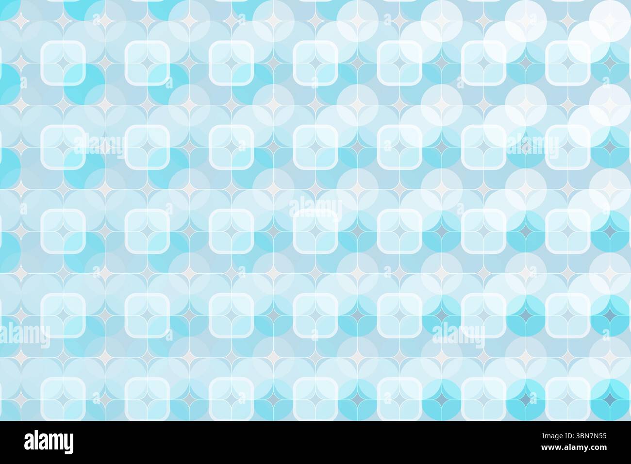 Displaying flat geometric pattern in light blue tones with translucent ...