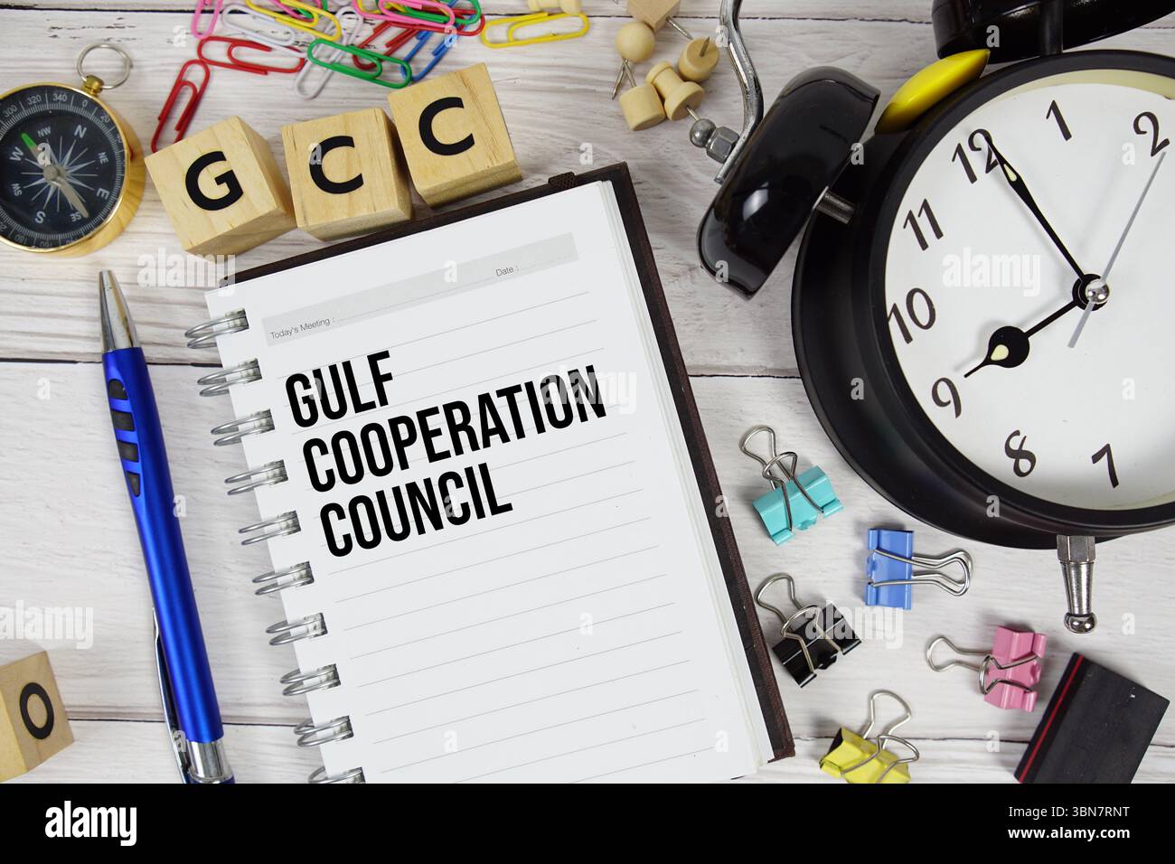Map of gulf cooperation council hi-res stock photography and images - Alamy