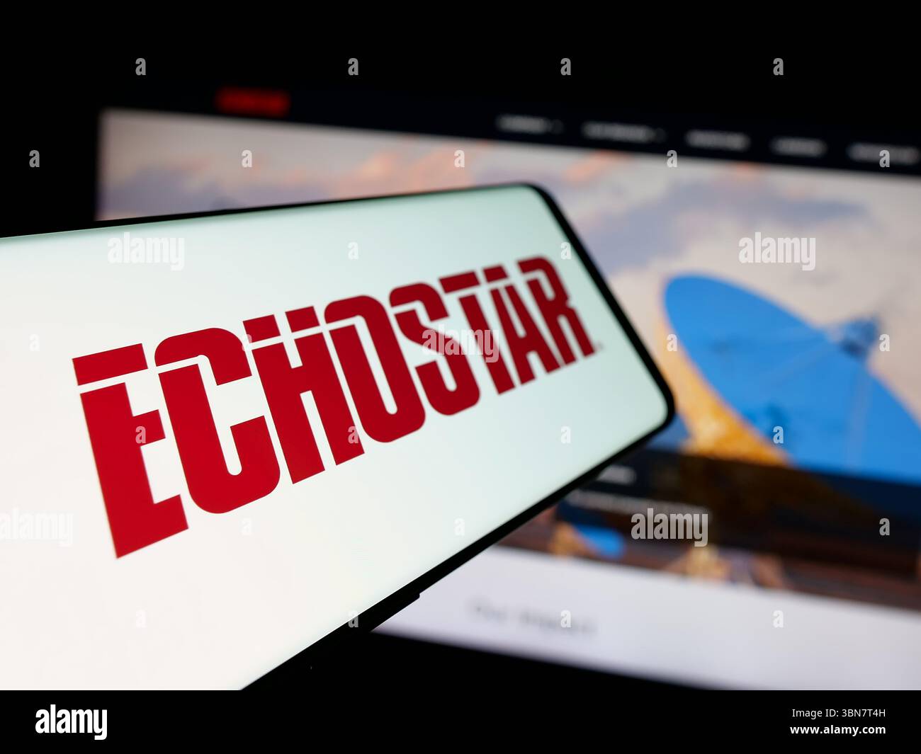 In this photo illustration, a smartphone with the logo of US telecom ...
