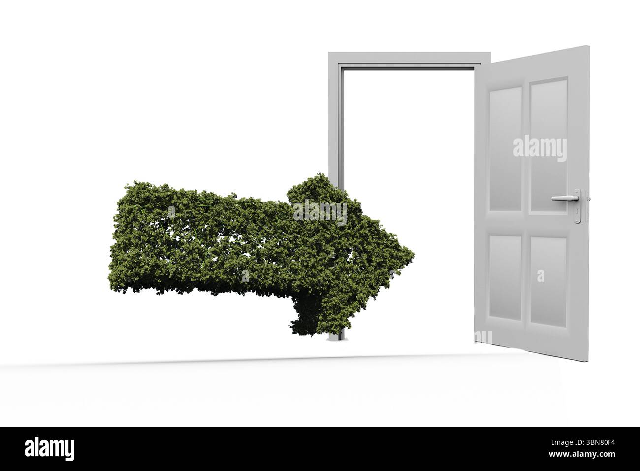Door opening direction illustration Cut Out Stock Images & Pictures - Alamy