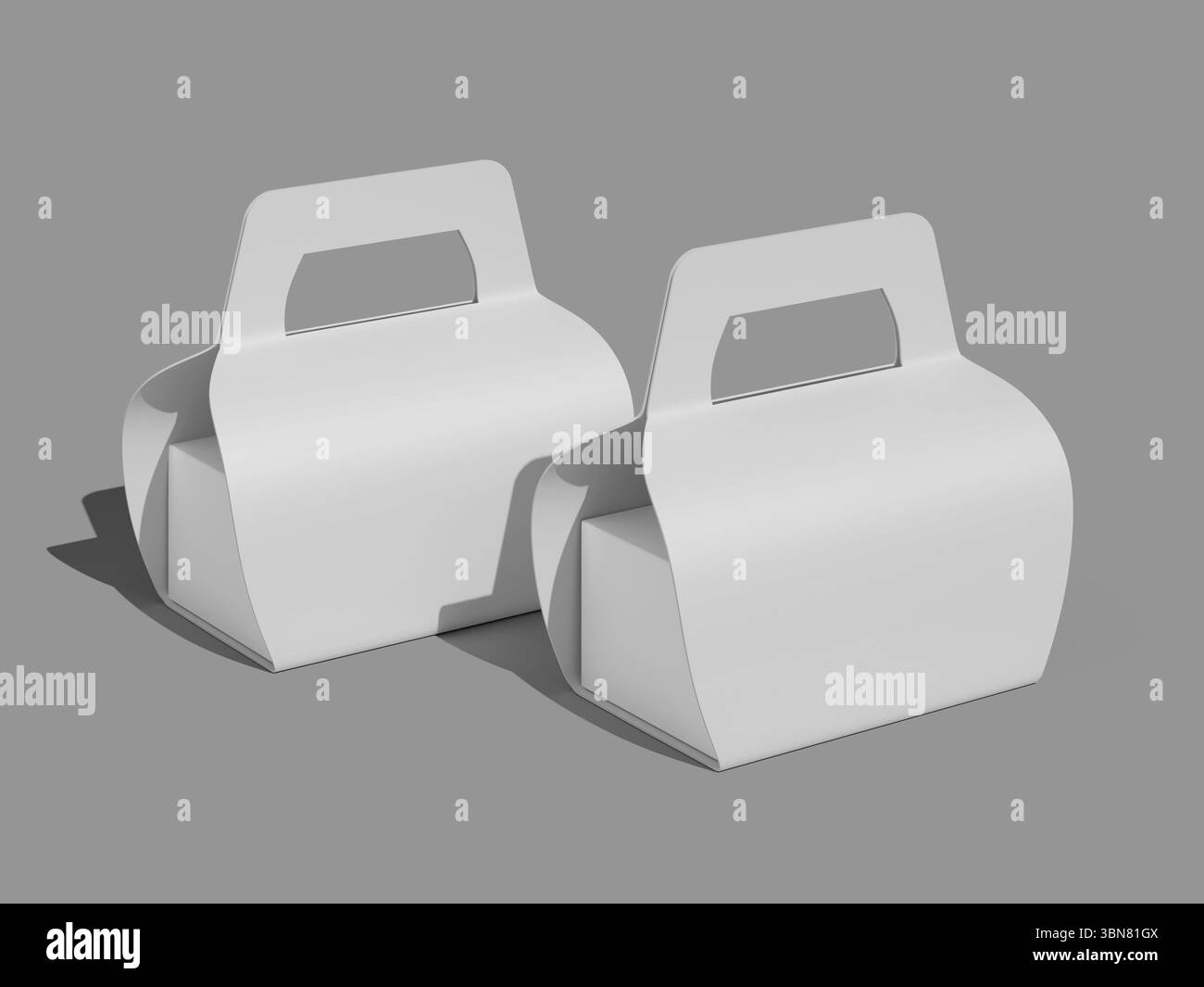Two Blank Slide Box with Holder Mockup Takeaway Packaging Stock Photo ...