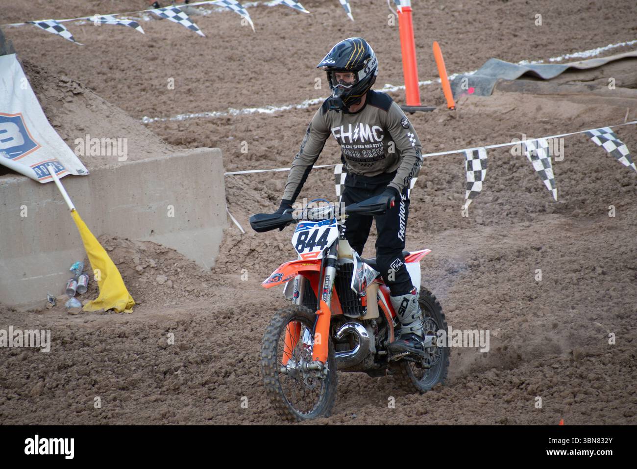 Nephi, Utah – June 28, 2025: A motocross rider competes during the Juab ...