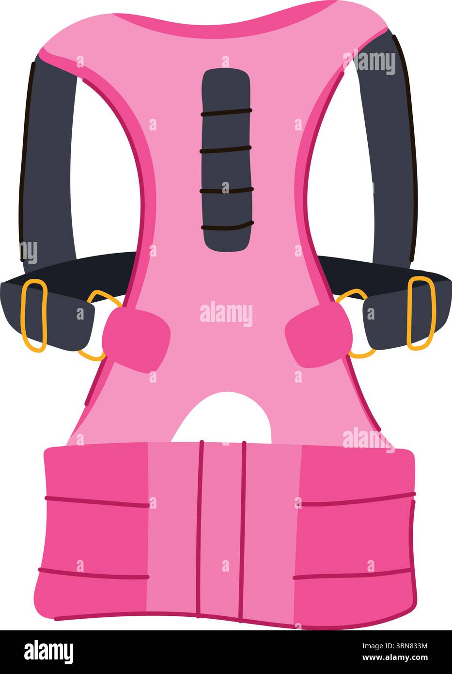 support back posture corrector cartoon vector illustration Stock Vector ...