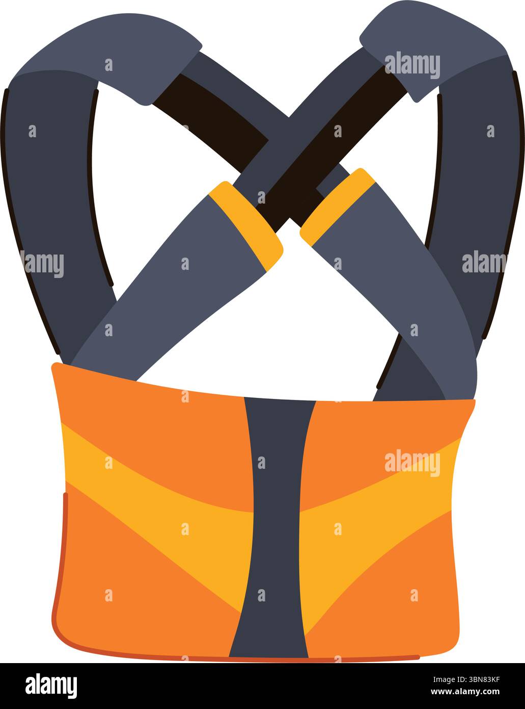 health back posture corrector cartoon vector illustration Stock Vector ...