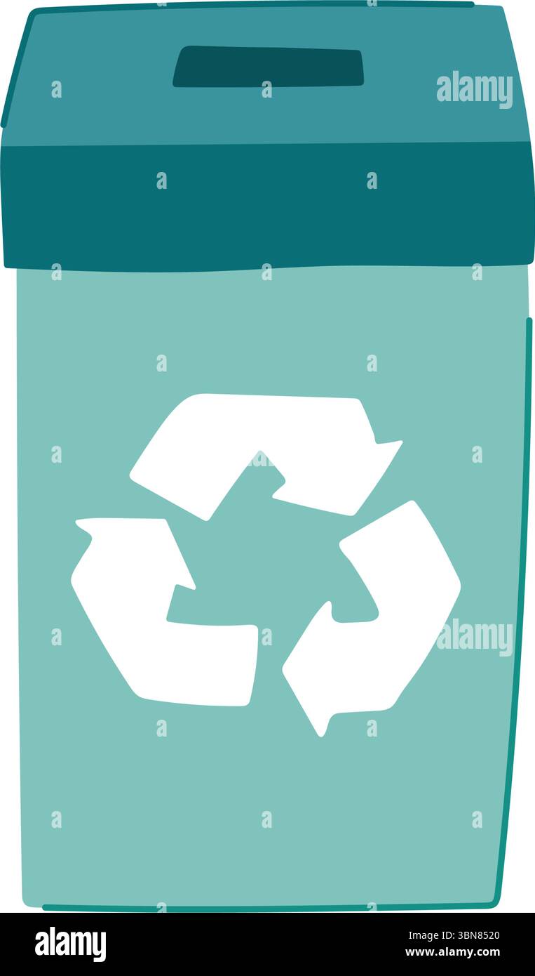 collection battery recycling box cartoon vector illustration Stock ...