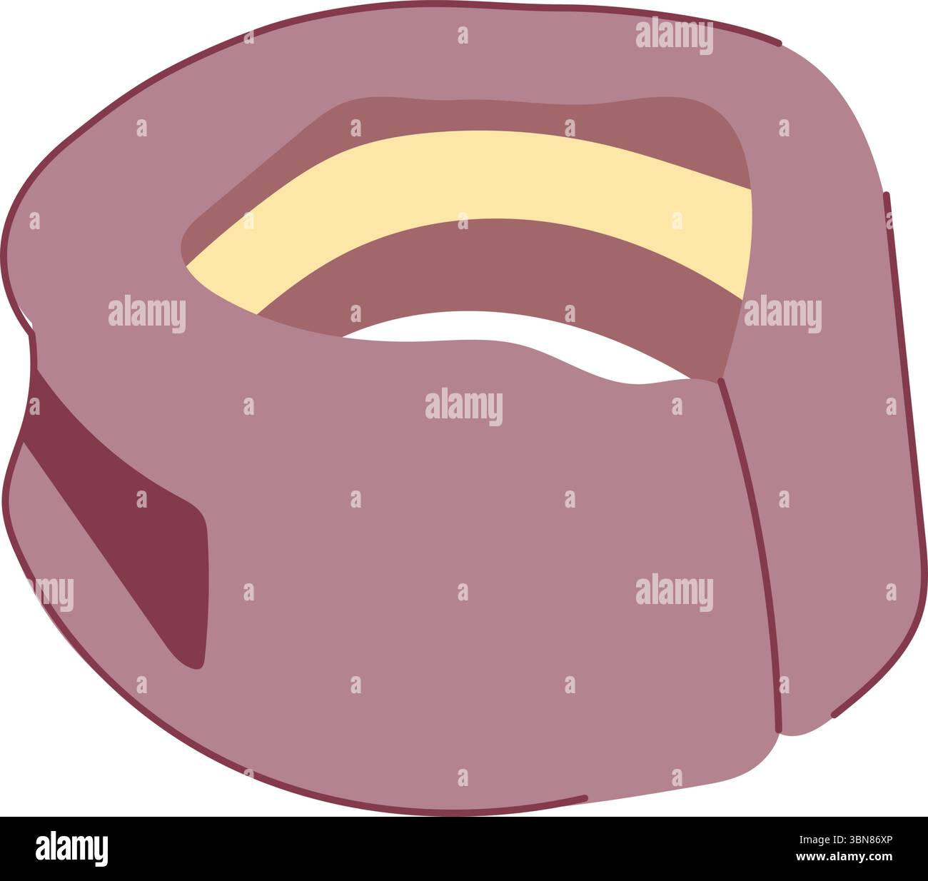 injury cervical neck collar cartoon vector illustration Stock Vector ...