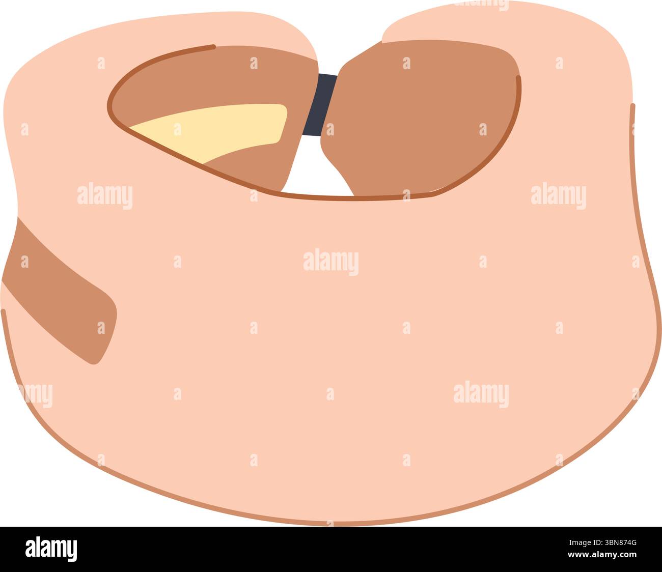 support cervical neck collar cartoon vector illustration Stock Vector ...