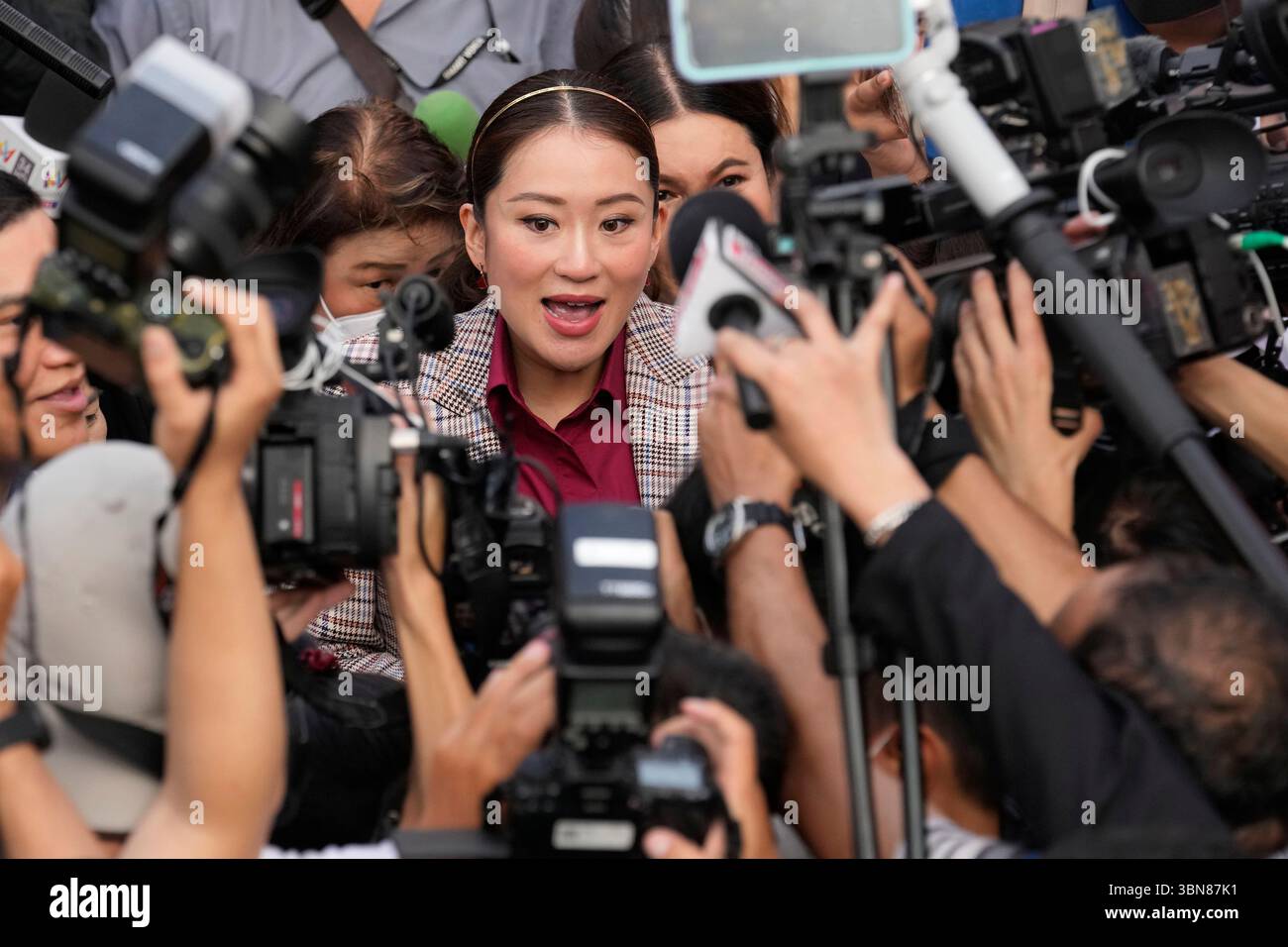 FILE - Paetongtarn Shinawatra, Pheu Thai party's top politician and youngest daughter of exiled ...