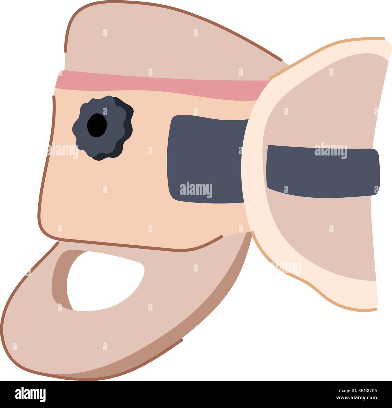 alignment cervical neck collar cartoon vector illustration Stock Vector ...