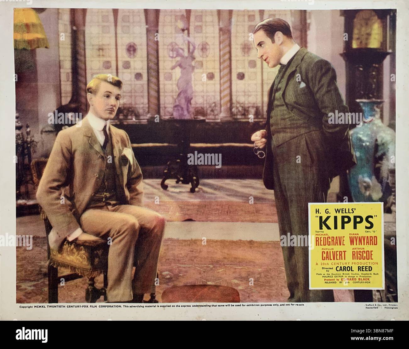 MICHAEL REDGRAVE and MAX ADRIAN in KIPPS 1941 director CAROL REED novel ...