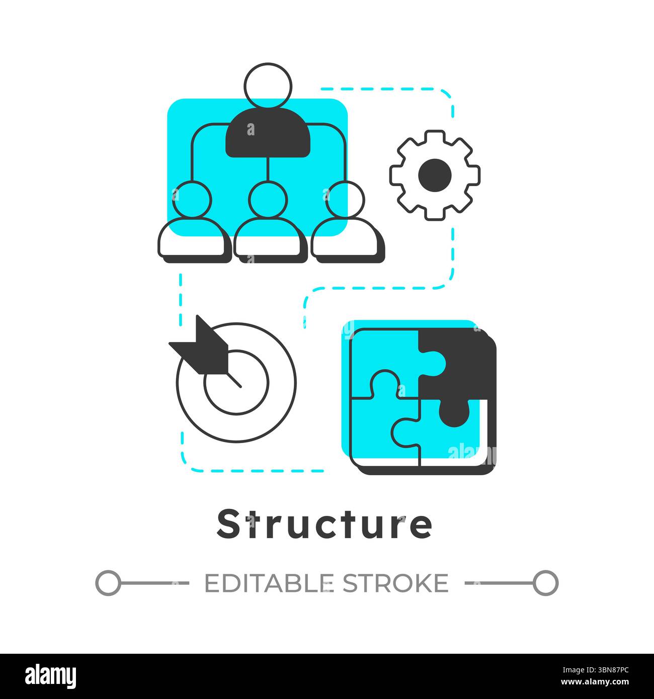 Structure modern linear concept icon Stock Vector Image & Art - Alamy