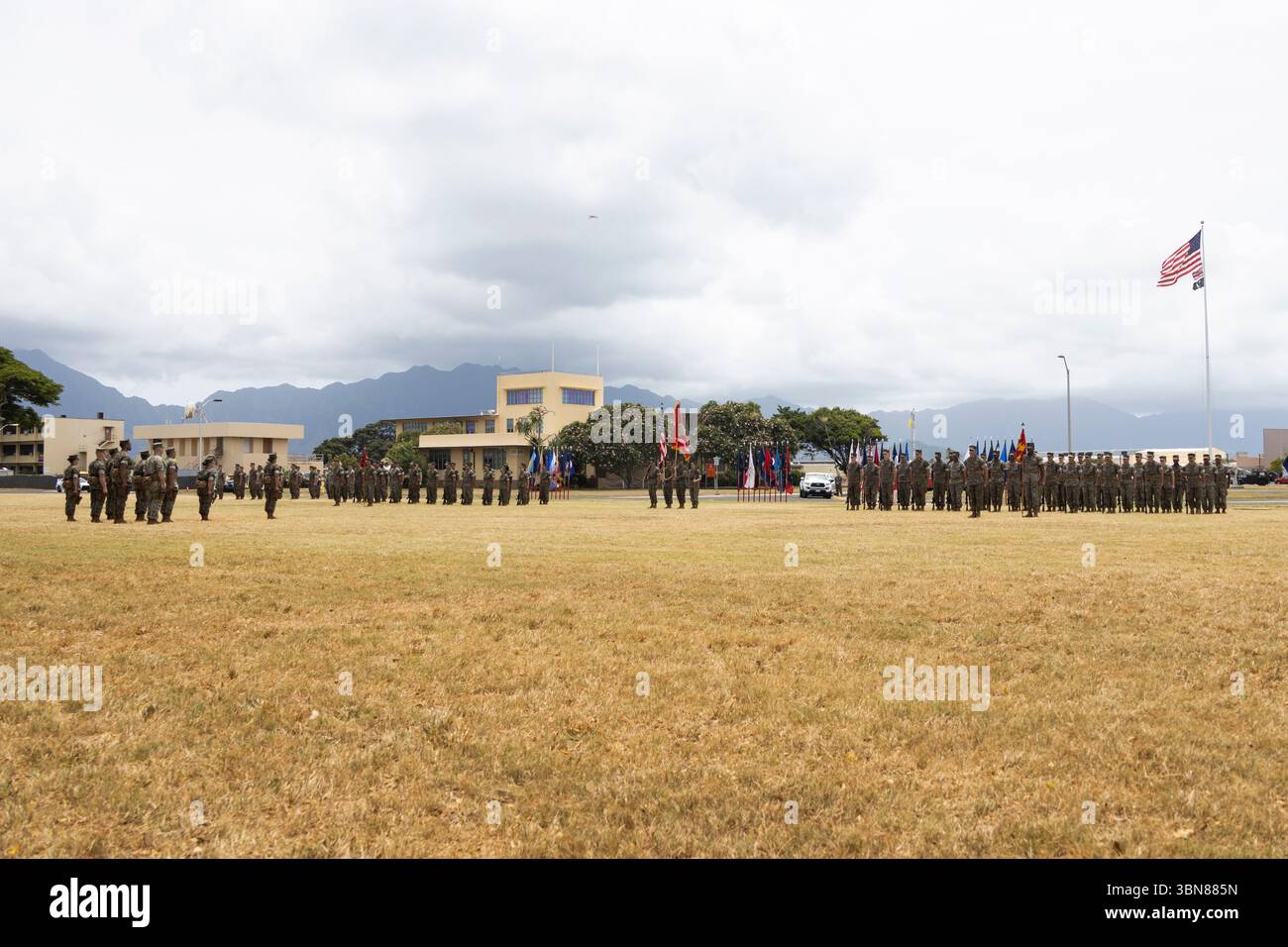 U.S. Marines with Headquarters Battalion, Marine Corps Base Hawaii ...