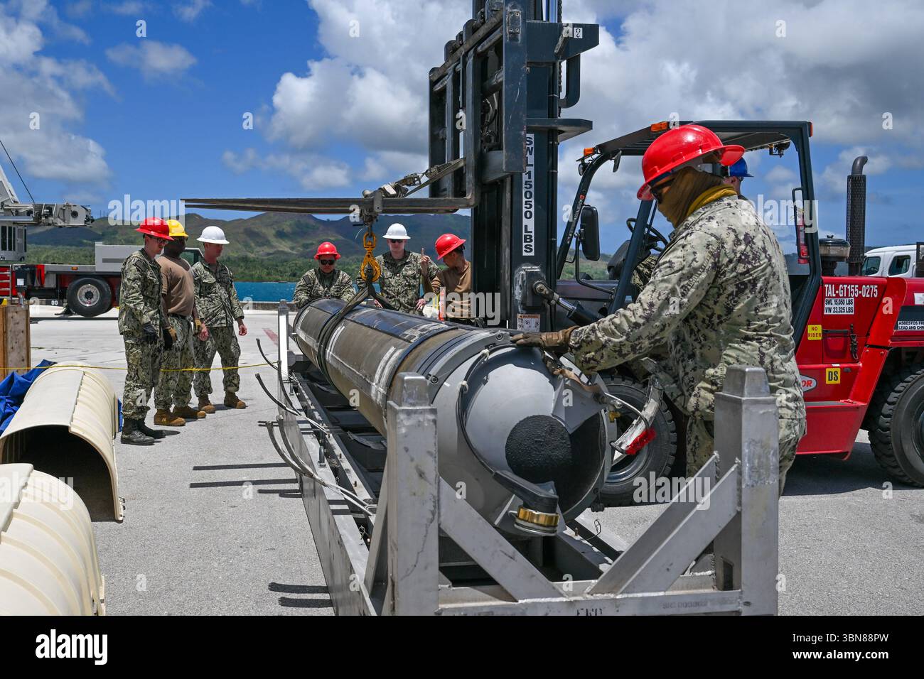 NAVAL BASE GUAM (May 6, 2025) – Sailors assigned to Navy Munitions ...