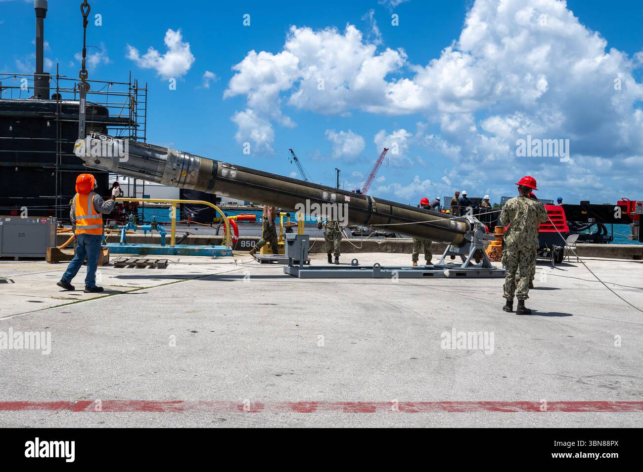 NAVAL BASE GUAM (May 6, 2025) – Sailors assigned to Navy Munitions ...