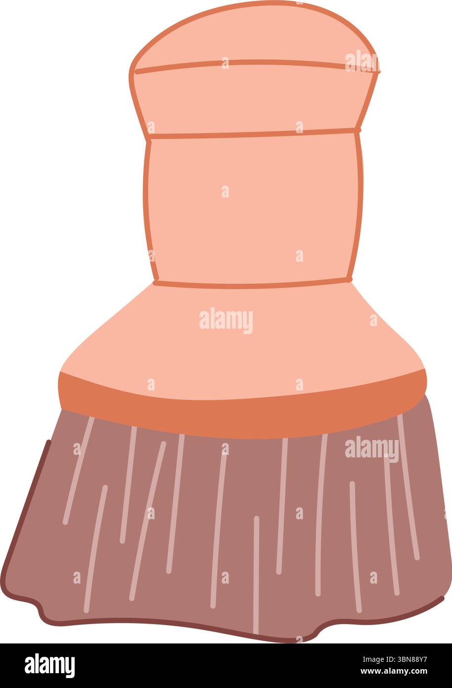 organic coconut fiber dish scrubber cartoon vector illustration Stock ...
