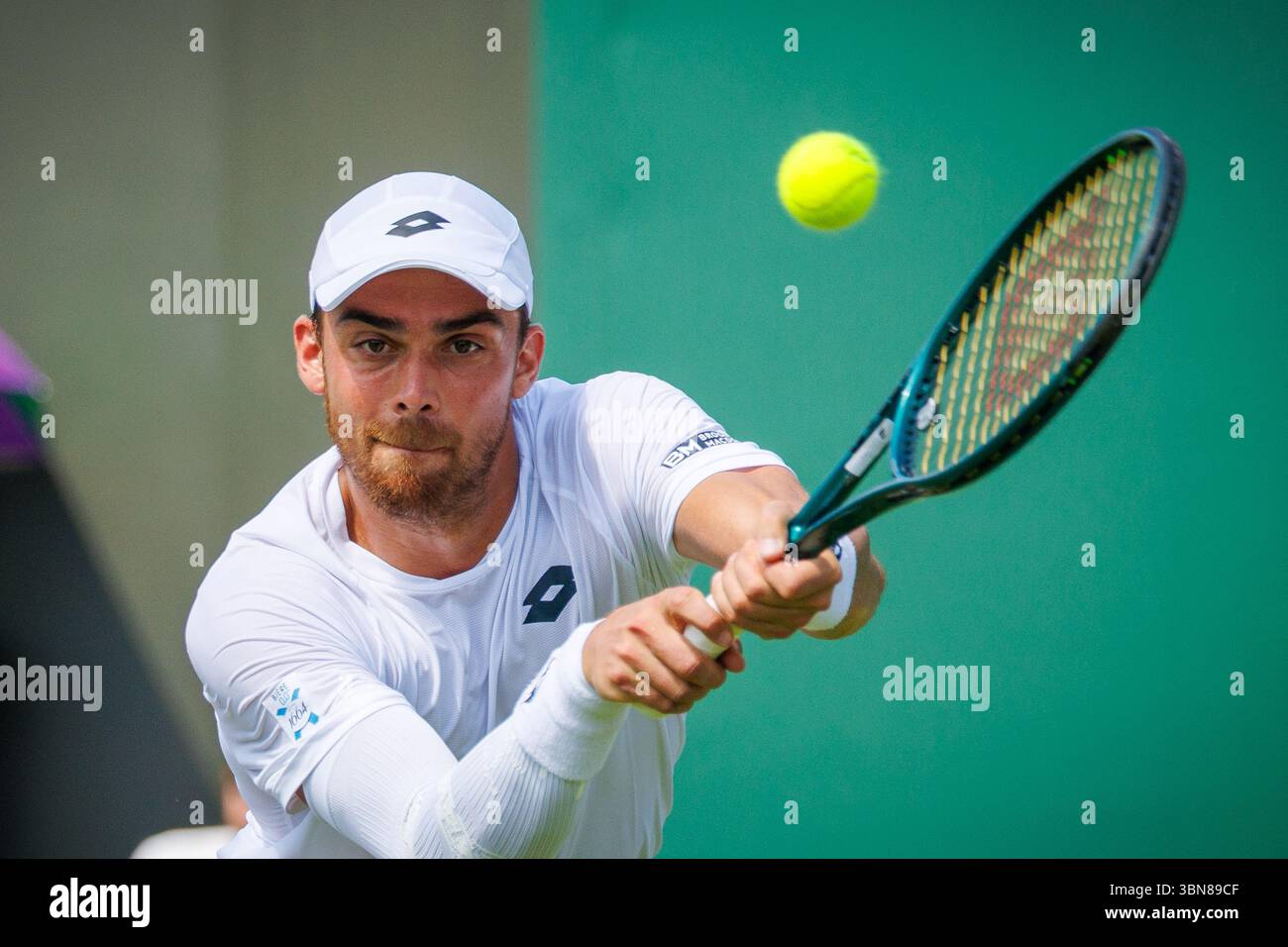 June 30: Benjamin Bonzi (FRA) during his first round match against ...