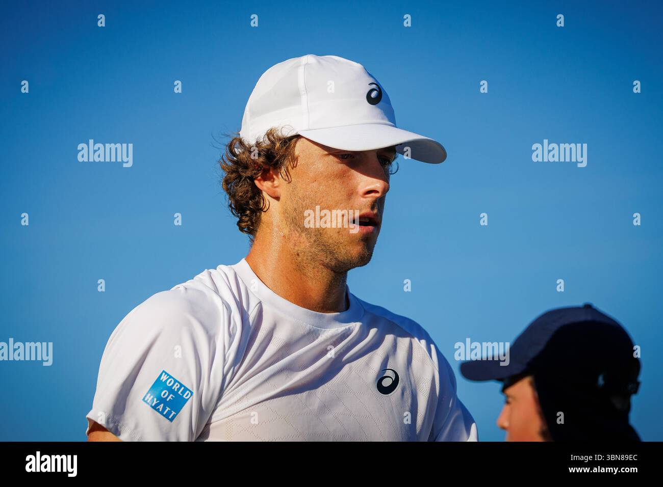 June 30: Brandon Holt (USA) during his first round match against ...