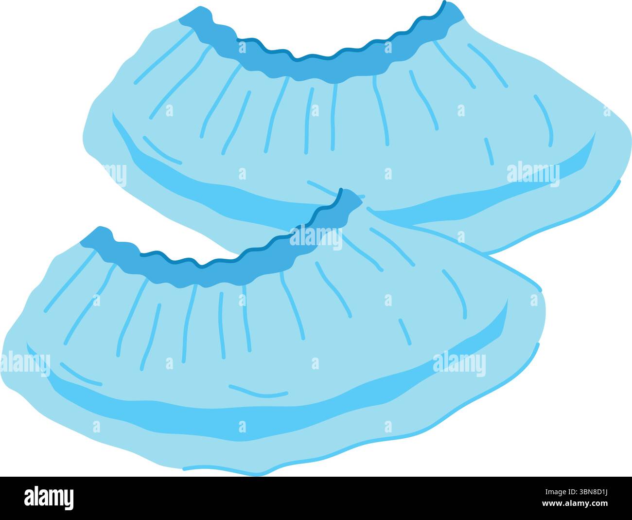 protection disposable shoe covers cartoon vector illustration Stock ...