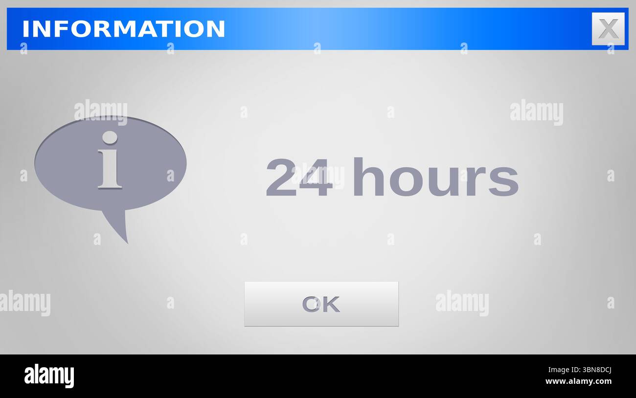 24 hour service illustration animation hi-res stock photography and ...